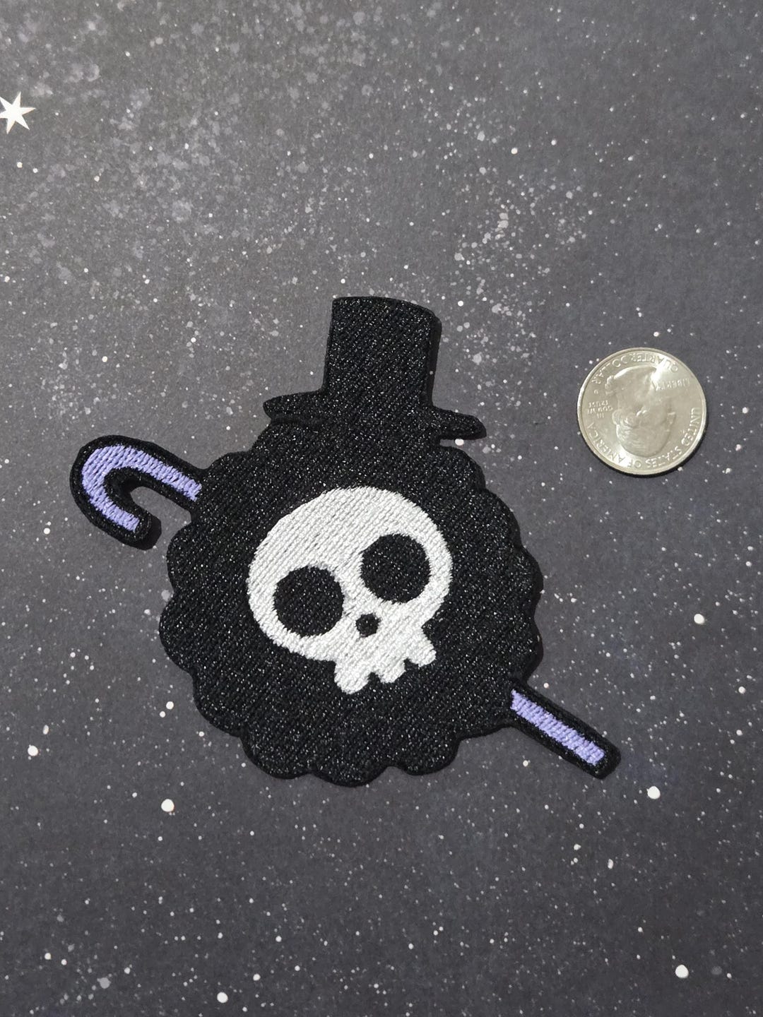 Brook Jolly Roger Skull: OP Anime 4" Sew-on or Iron-on Patch - Etsy