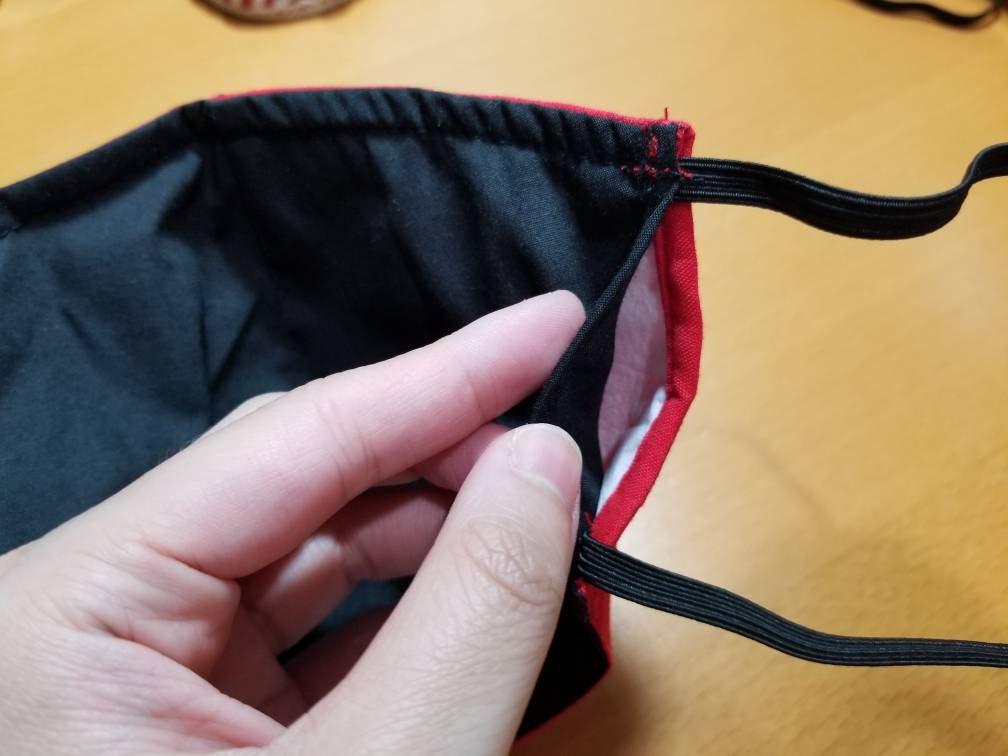 Monokuma RED Danganronpa Inspired Face Mask With Nose Strip - Etsy