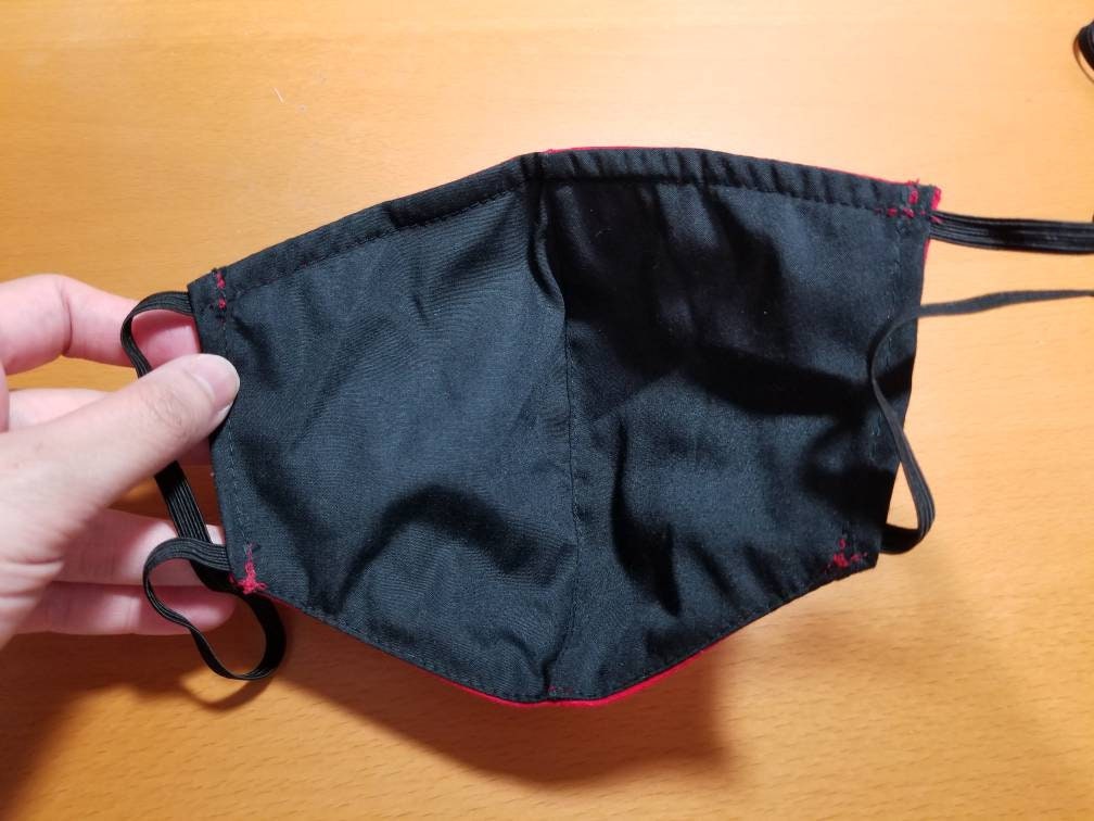 Monokuma RED Danganronpa Inspired Face Mask With Nose Strip - Etsy