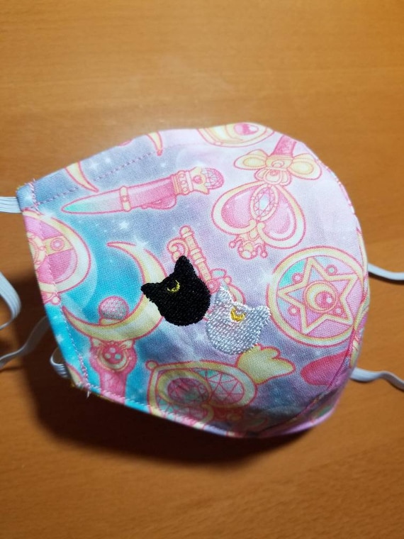 Sailor Moon Princess Inspired Face Mask With Nose Strip and | Etsy