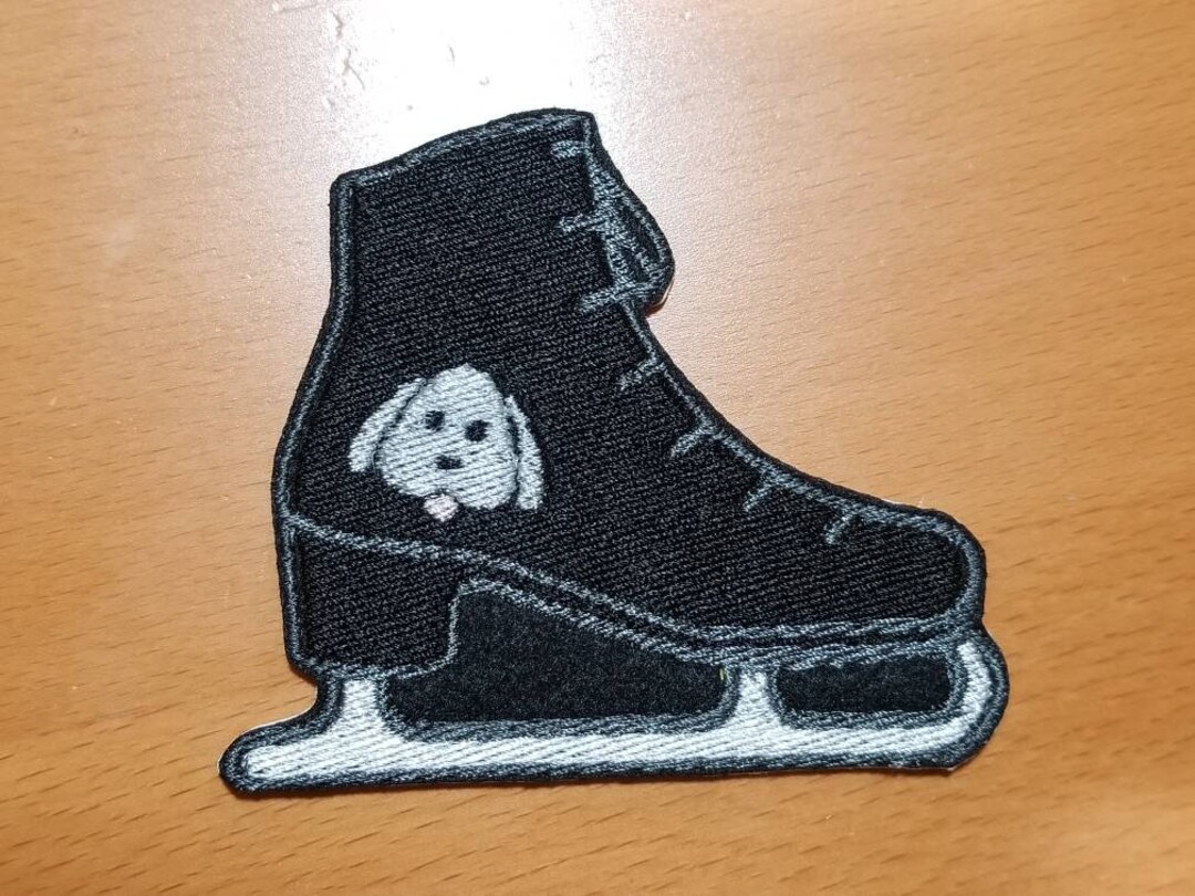 Poodle Ice Skate Patch - Yuri! on Ice Inspired, Iron-on or Sew-on - Etsy