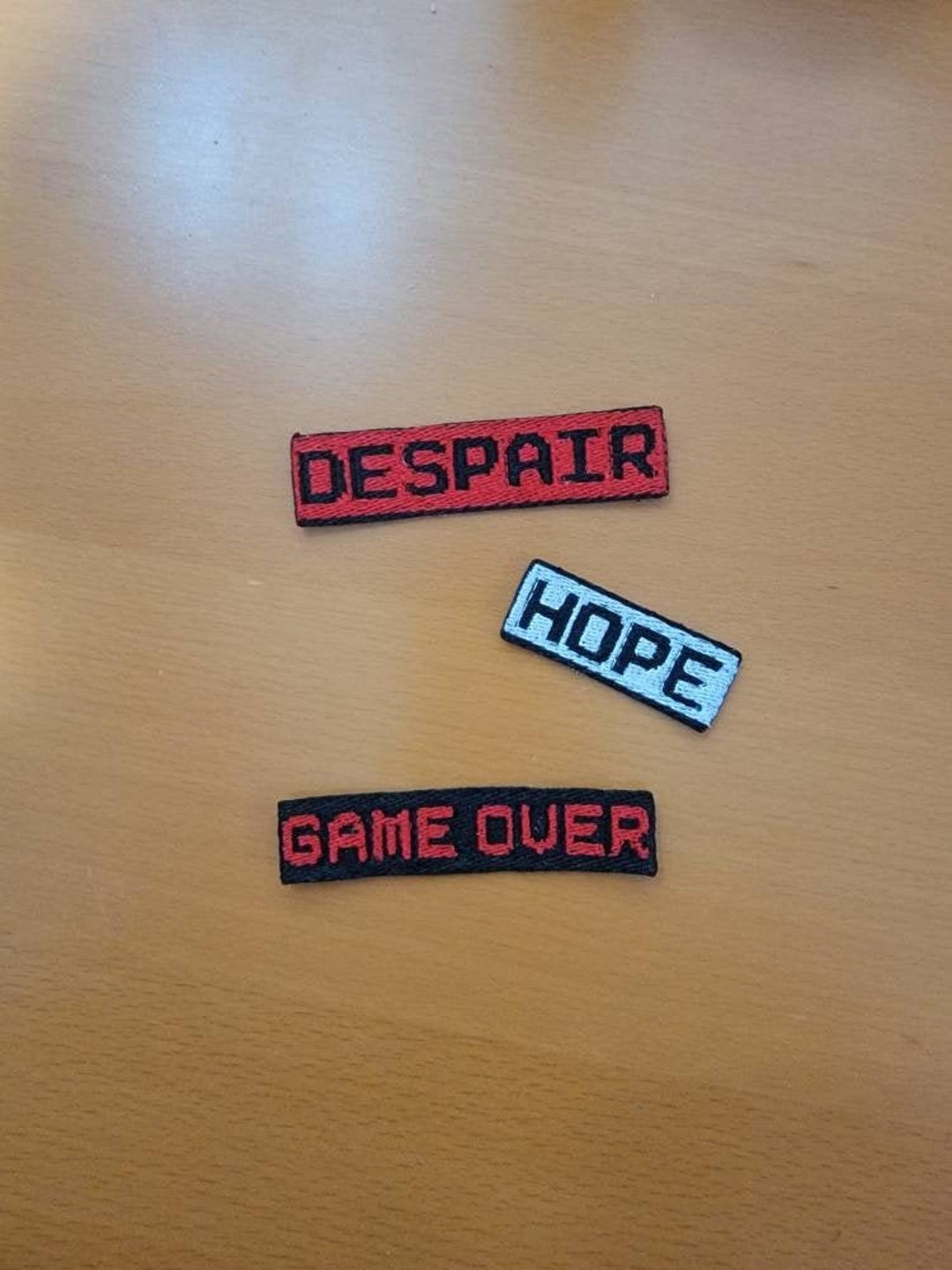 Danganronpa-inspired 8-bit Hope/despair/game Over Patches (sew on or Iron On) - Etsy