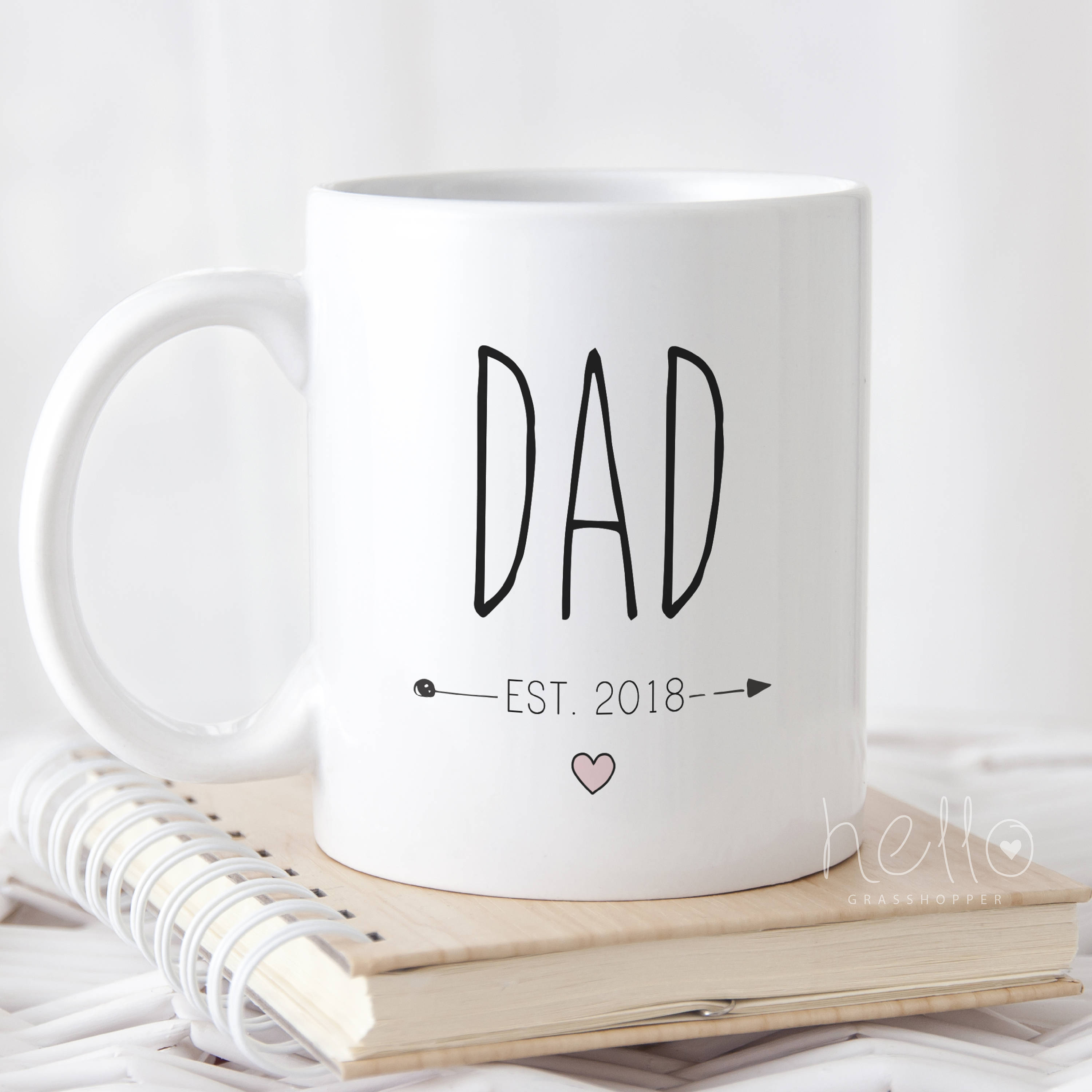 New Dad Mug Dad Est. 2018 Coffee Mug Baby Boy Baby Girl - Etsy