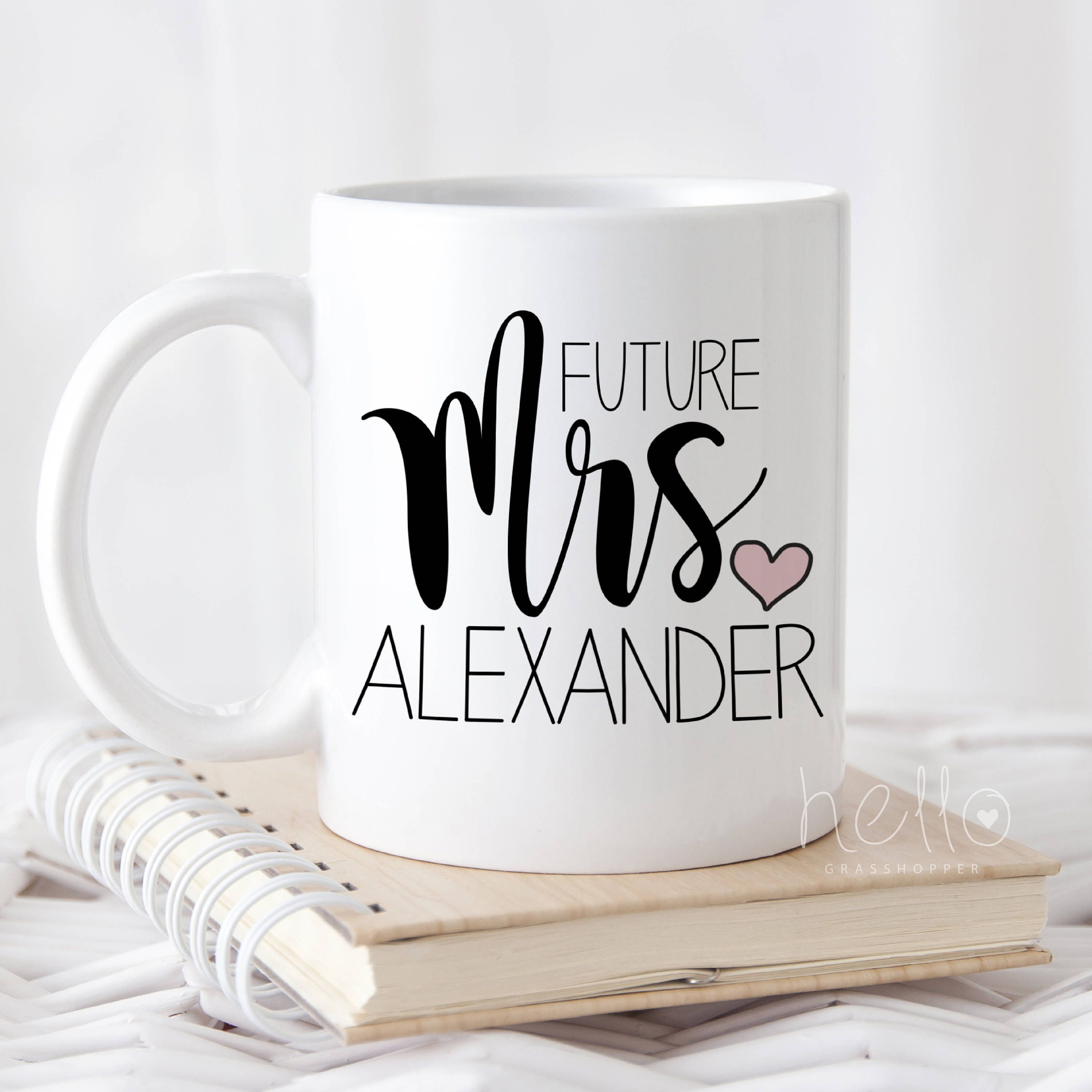Future Mrs. Mug Personalized Engagement Gift, Engaged Mug, Bride to Be ...