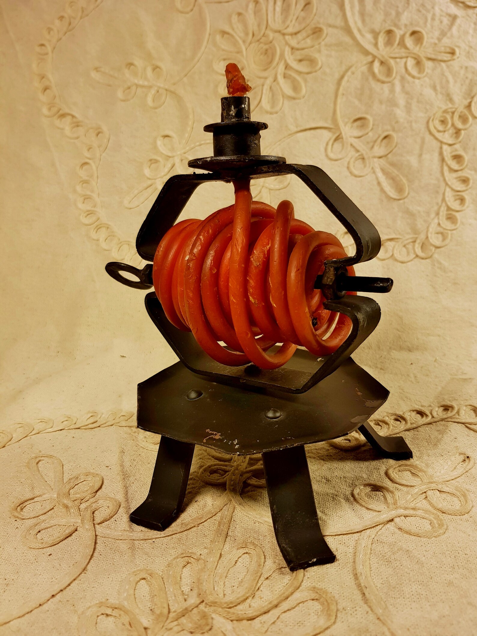 1980's Industrial Coiled Candle Holder Wrought Iron - Etsy