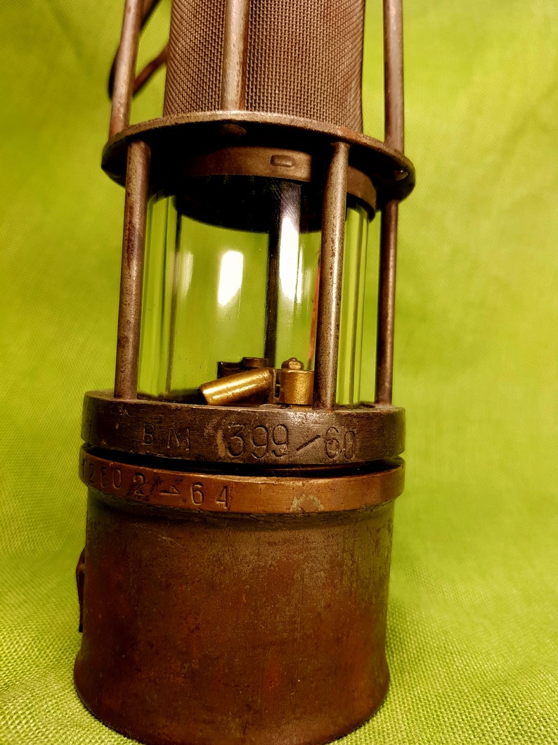 Early 20th C., Antique Mining/ Cave Lamp/ Lantern, Rusty, Loft ...