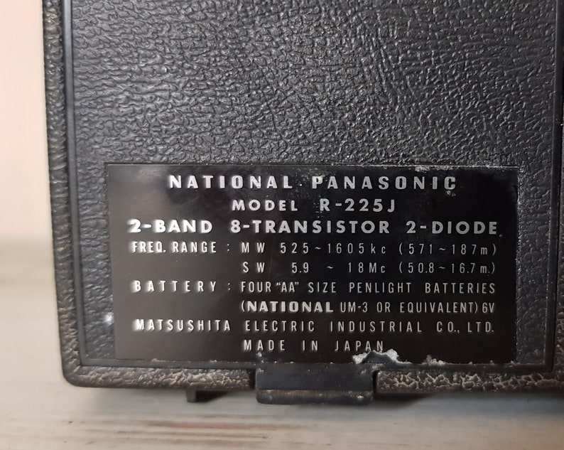 1968 National Panasonic 8 Transistor R-225J Panasonic - Etsy