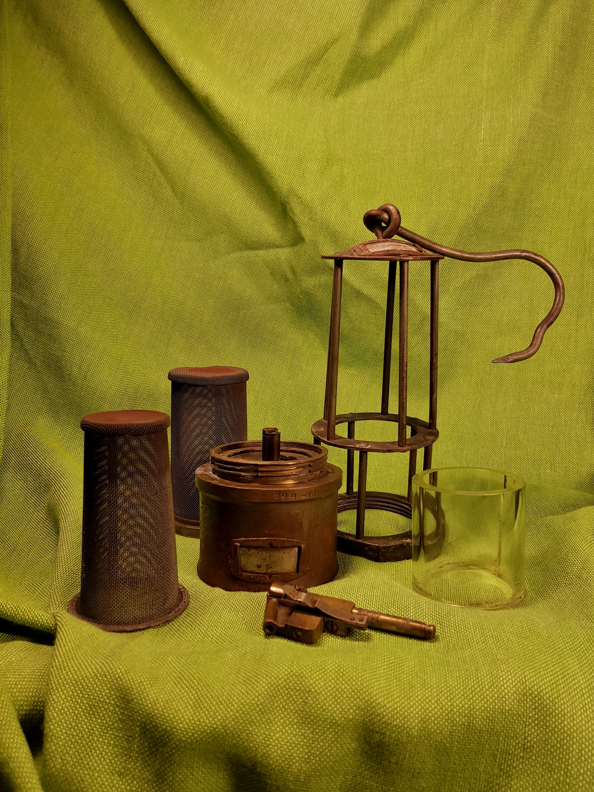 Early 20th C., Antique Mining/ Cave Lamp/ Lantern, Rusty, Loft ...