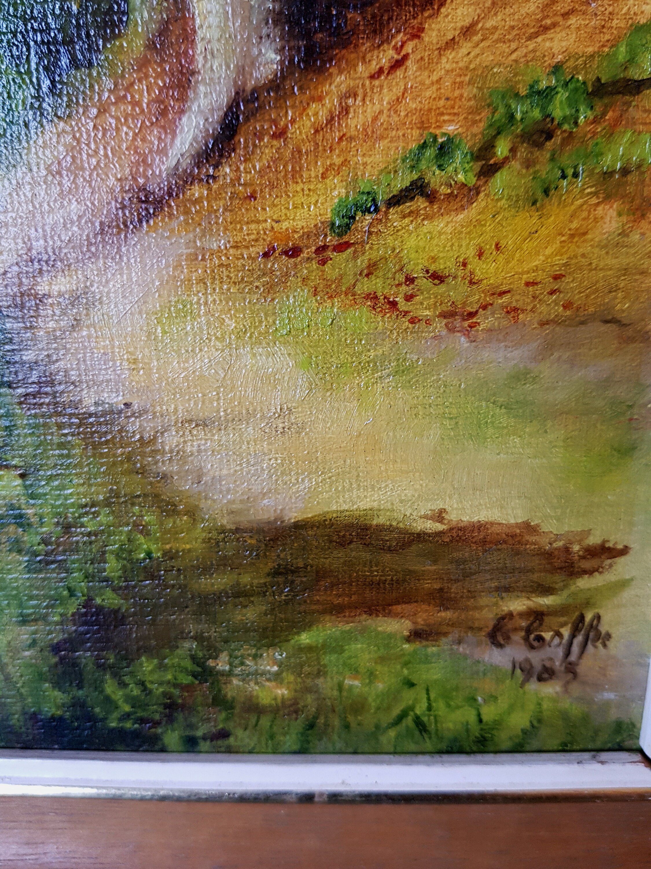 1985, B. Boffee, "autumn", Landscape , Signed - Etsy