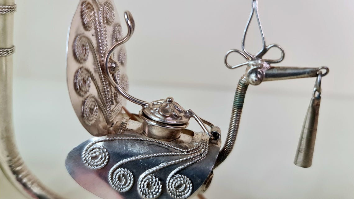 Vintage Long Asian/ Oriental Lidded Peacock Metal Filigree Pipe 17 - Etsy