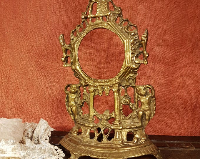 Cherub Metal Clock Stand Figure Vintage - Etsy