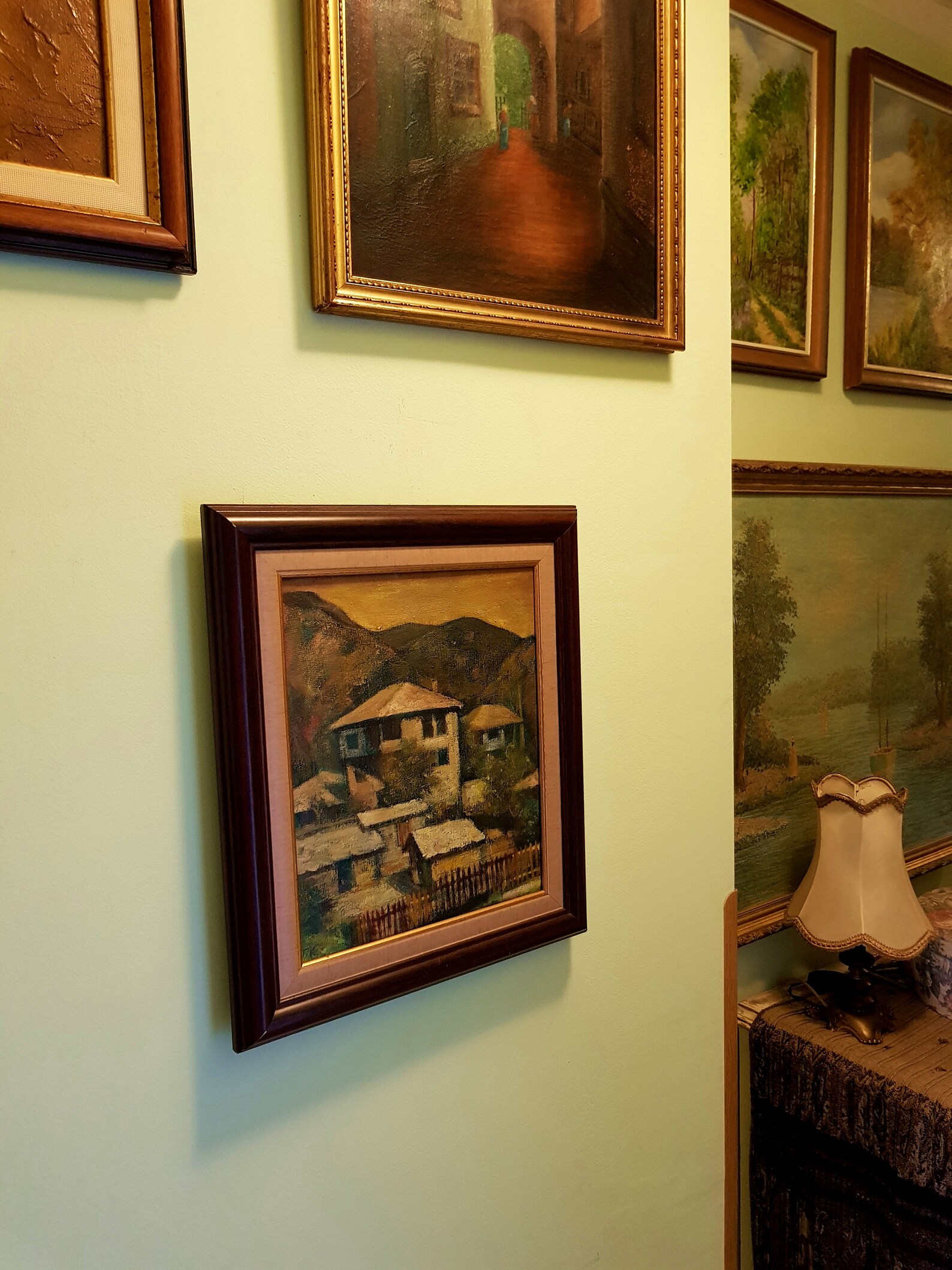 1978, Georgi Kurtev, Oil Painting mountain Houses, Signed and Dated - Etsy