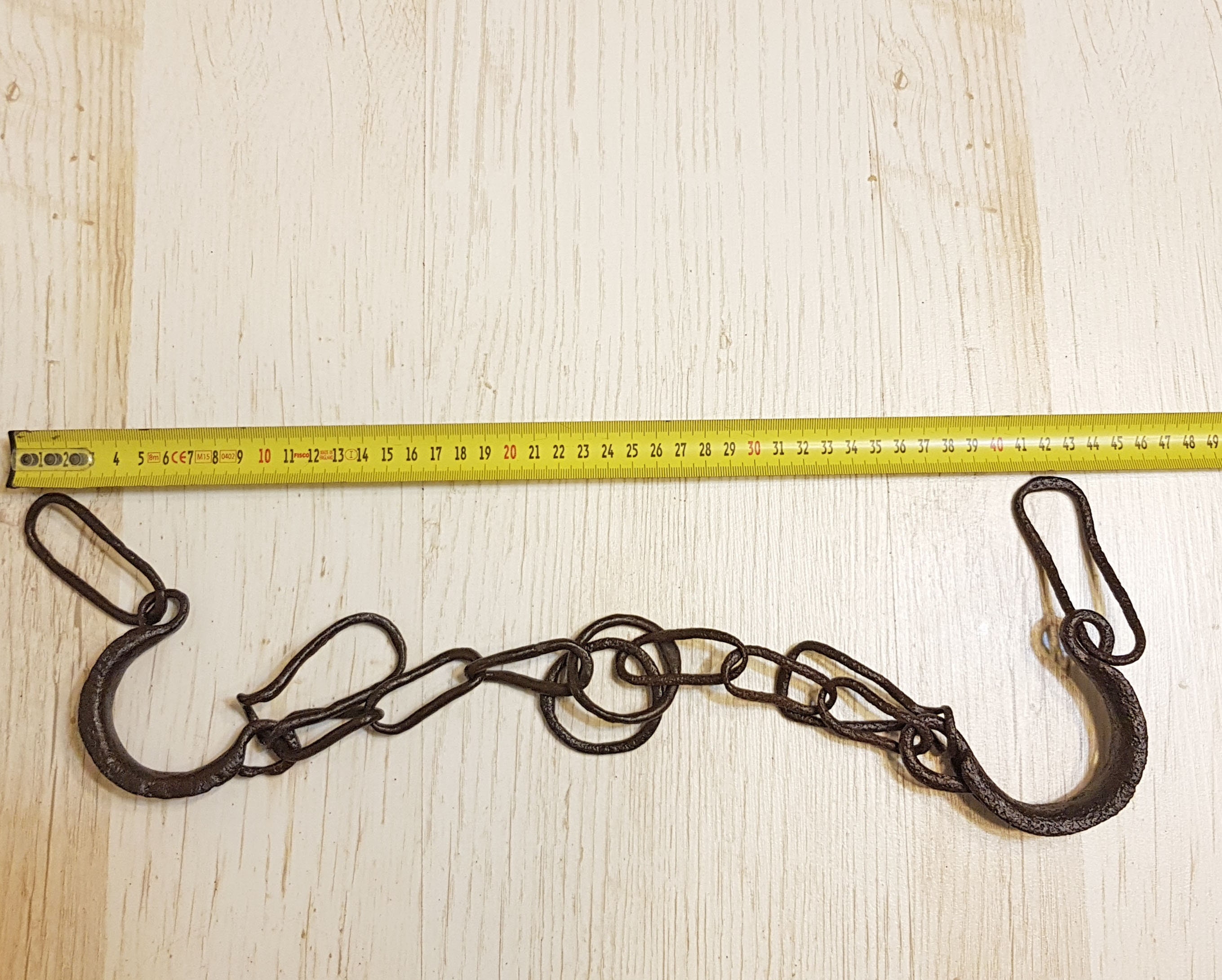 1800, Authentic Medieval East European Wrought Iron Handcuffs/ Ankle ...