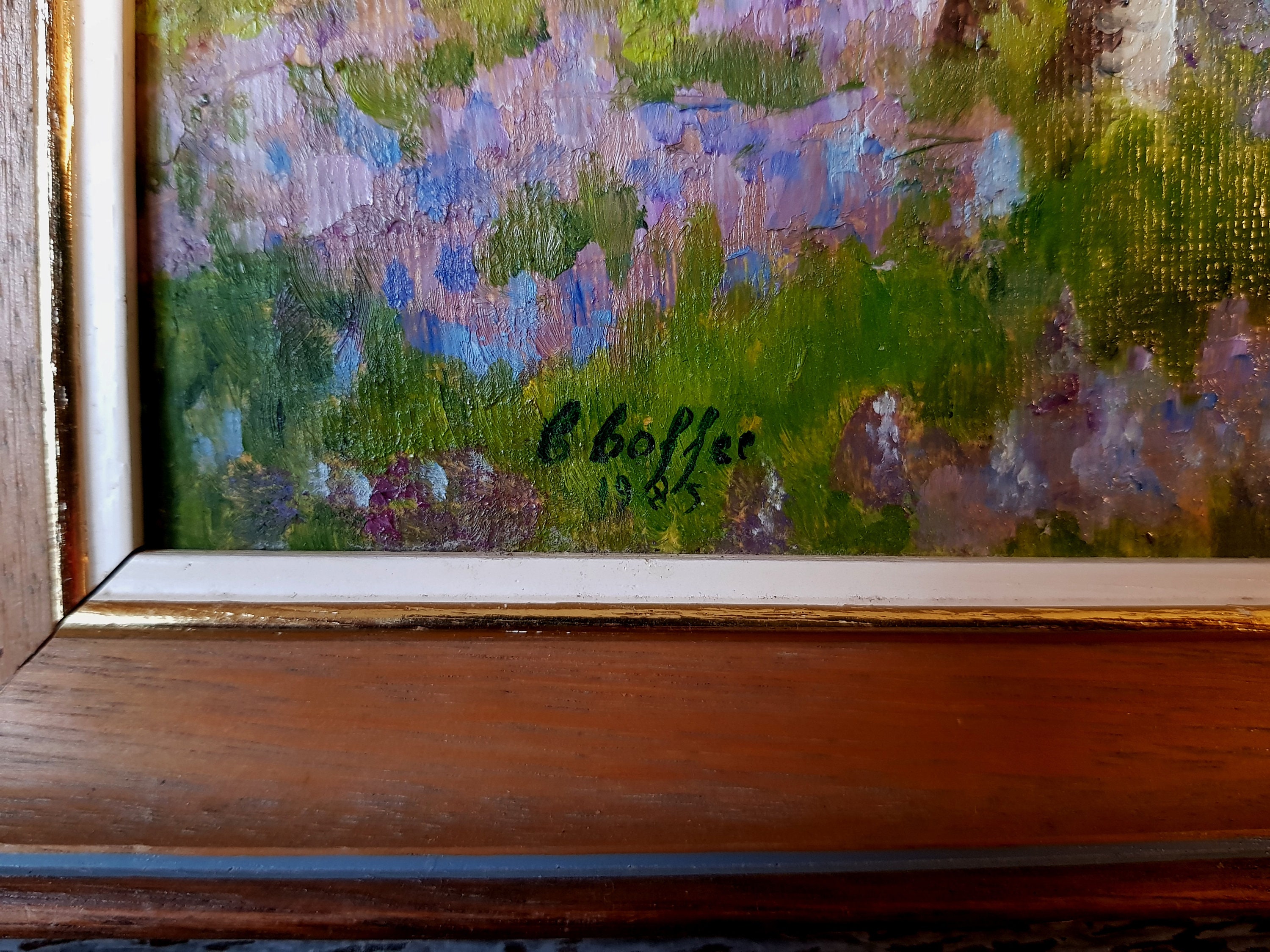1985 B. Boffee spring Landscape Signed - Etsy