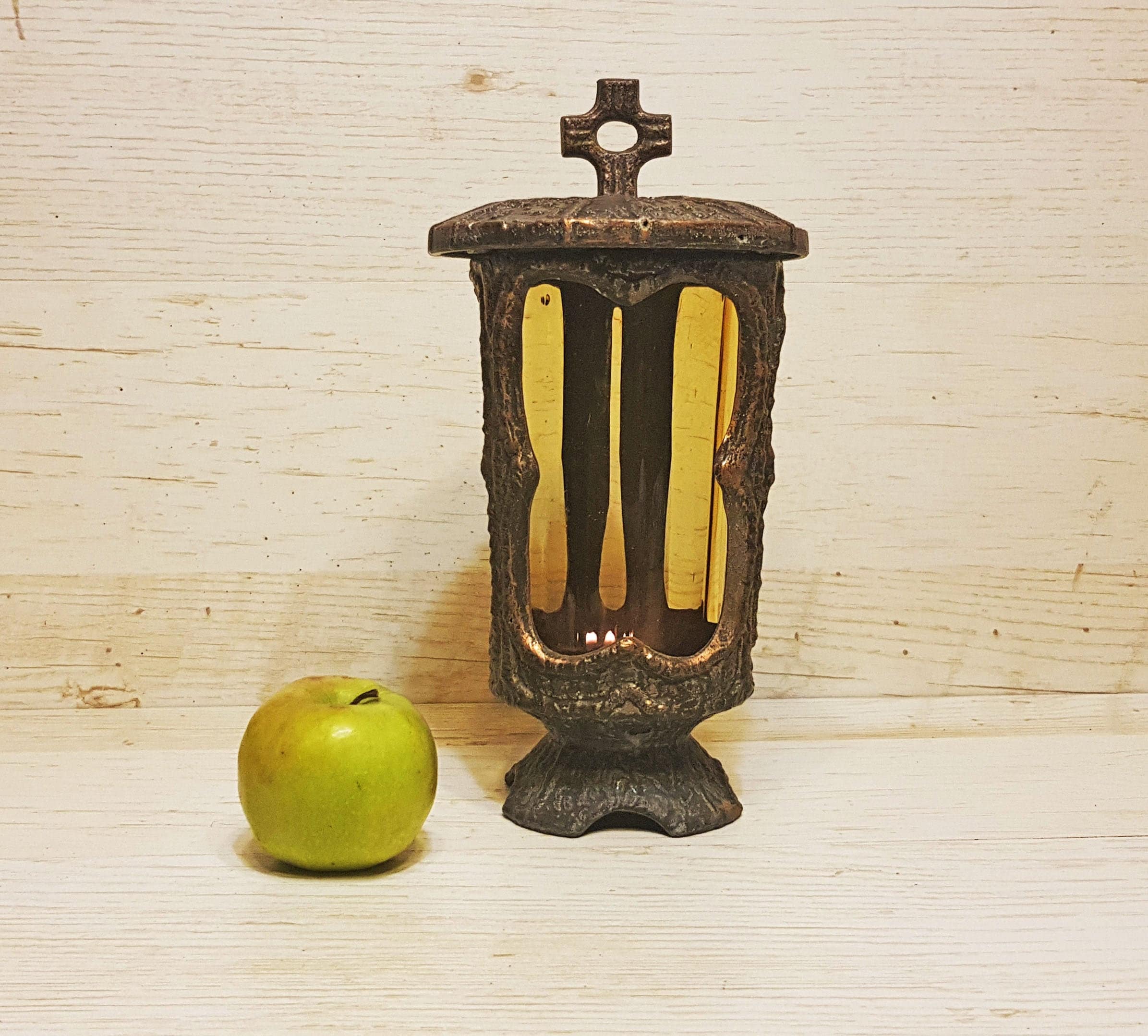 1900's, Antoni Gaudi Style, Antique Art Nouveau Bronze Lantern/ Lamp ...