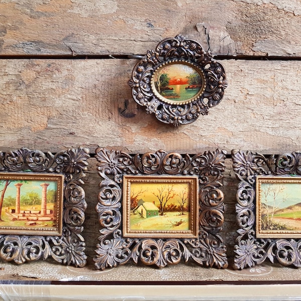 Antique Miniature Oil Paintings - Etsy