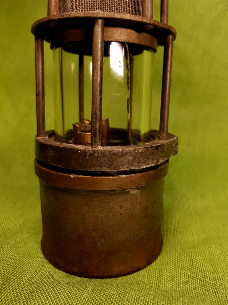 Early 20th C., Antique Mining/ Cave Lamp/ Lantern, Rusty, Loft ...