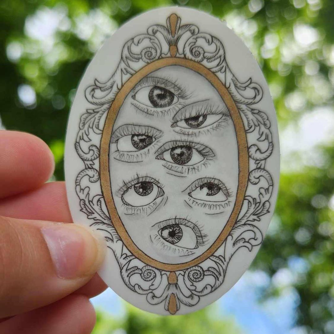 Ommetaphobia Sticker Spooky Sticker Inktober 2023 Sticker Phobia ...