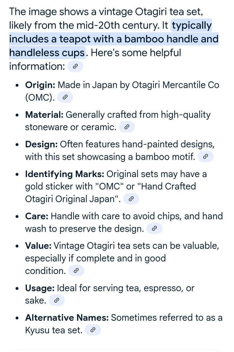 Japanese Green Tea Set With Six Serving Cups - Etsy