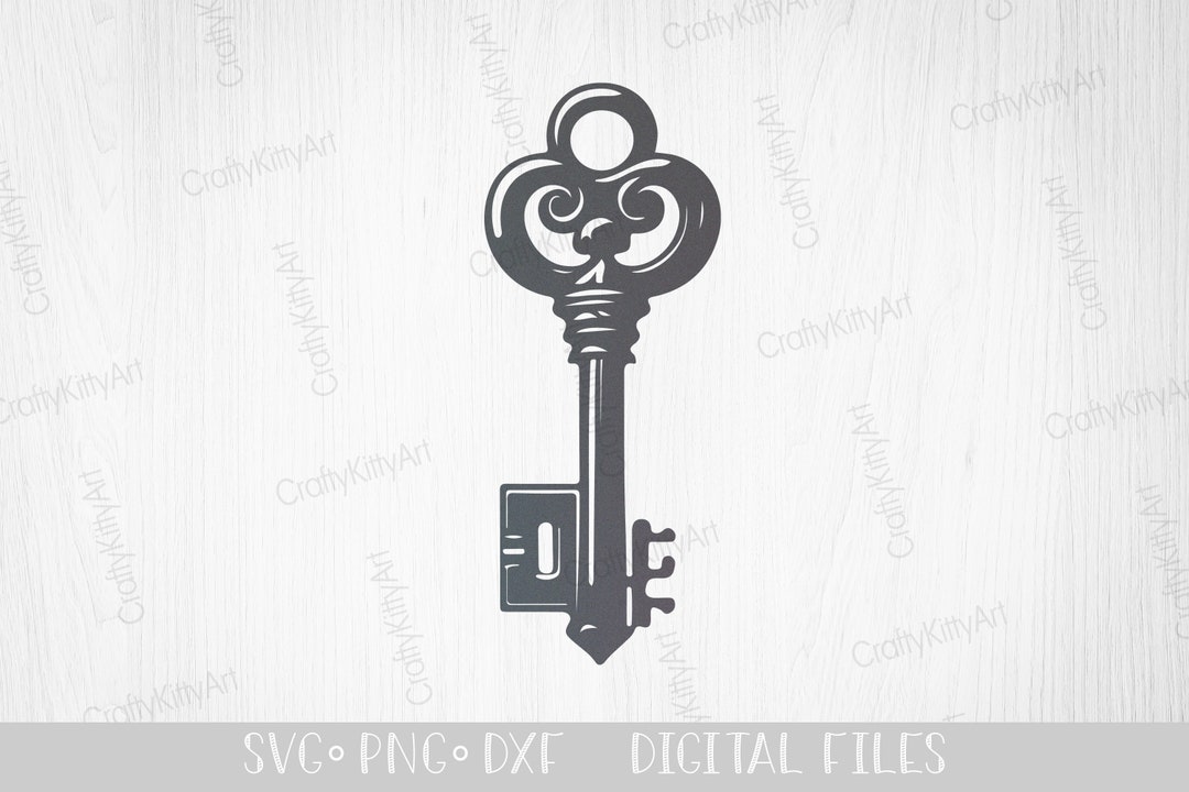 Key Svg. Antique Key Svg. Digital SVG PNG DXF Files for Vinyl/paper ...