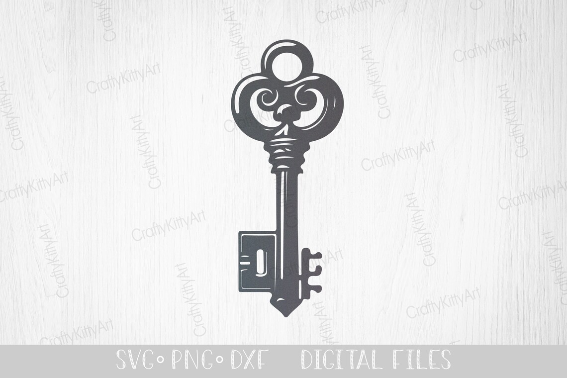 Key Svg. Antique Key Svg. Digital SVG PNG DXF Files for Vinyl/paper ...