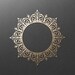 Monogram Frame Svg. Wedding Ornate Decorative Circle Round Mirror Frame ...