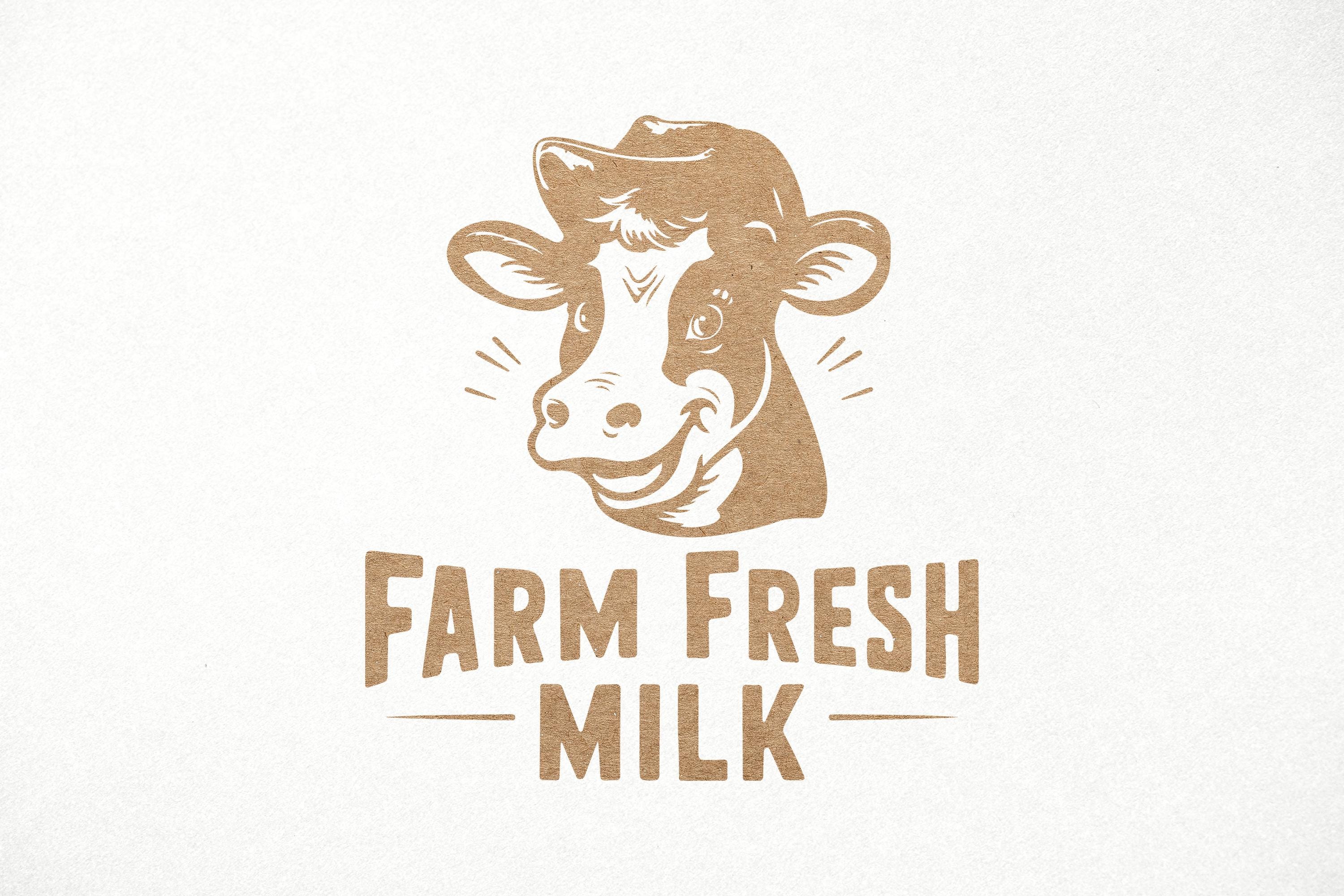 Farm Fresh Milk Svg. Cow Svg. Digital SVG PNG DXF Files for Cricut ...