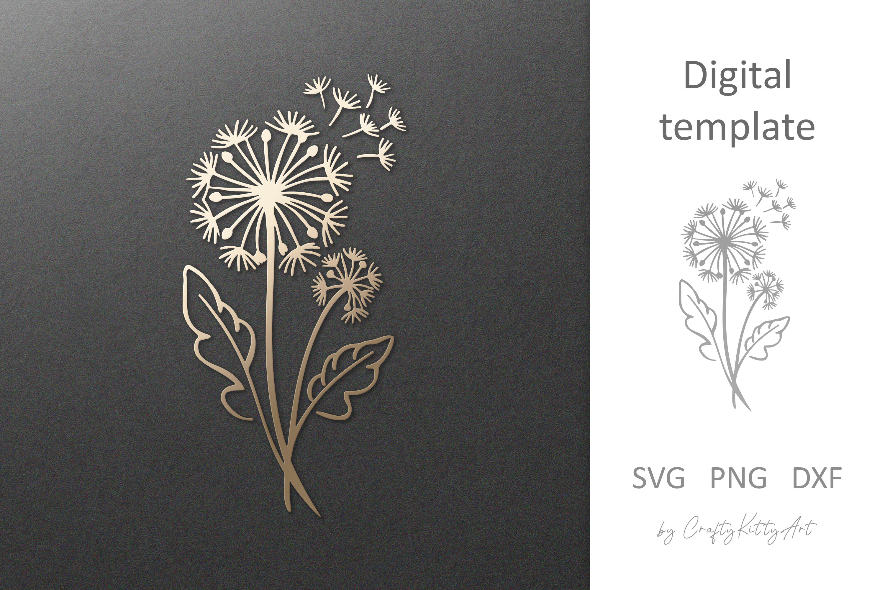 Dandelion Svg. Dandelion Flowers Svg Bundle. Digital SVG PNG DXF for ...