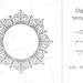 Monogram Frame Svg. Wedding Ornate Decorative Circle Round Mirror Frame ...