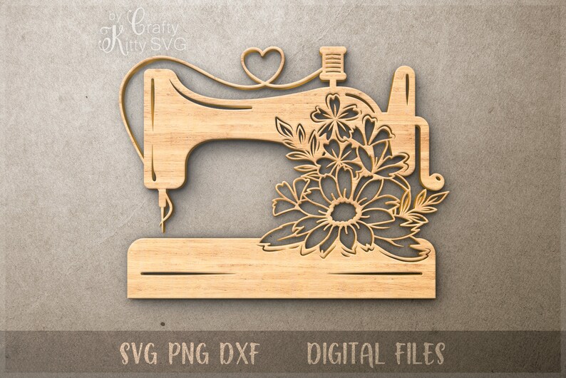 Sewing Machine Svg. Floral Sewing Machine. Flower Sewing - Etsy