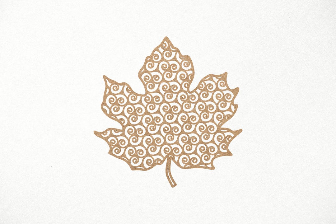 Maple Leaf Svg. Filigree Ornate Fall Autumn Leaf. Digital SVG PNG DXF ...