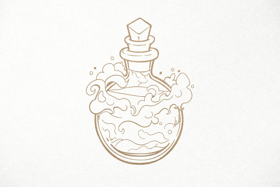 Magic Bottle Svg. Potion Bottle Svg. Digital SVG PNG DXF for Cricut ...