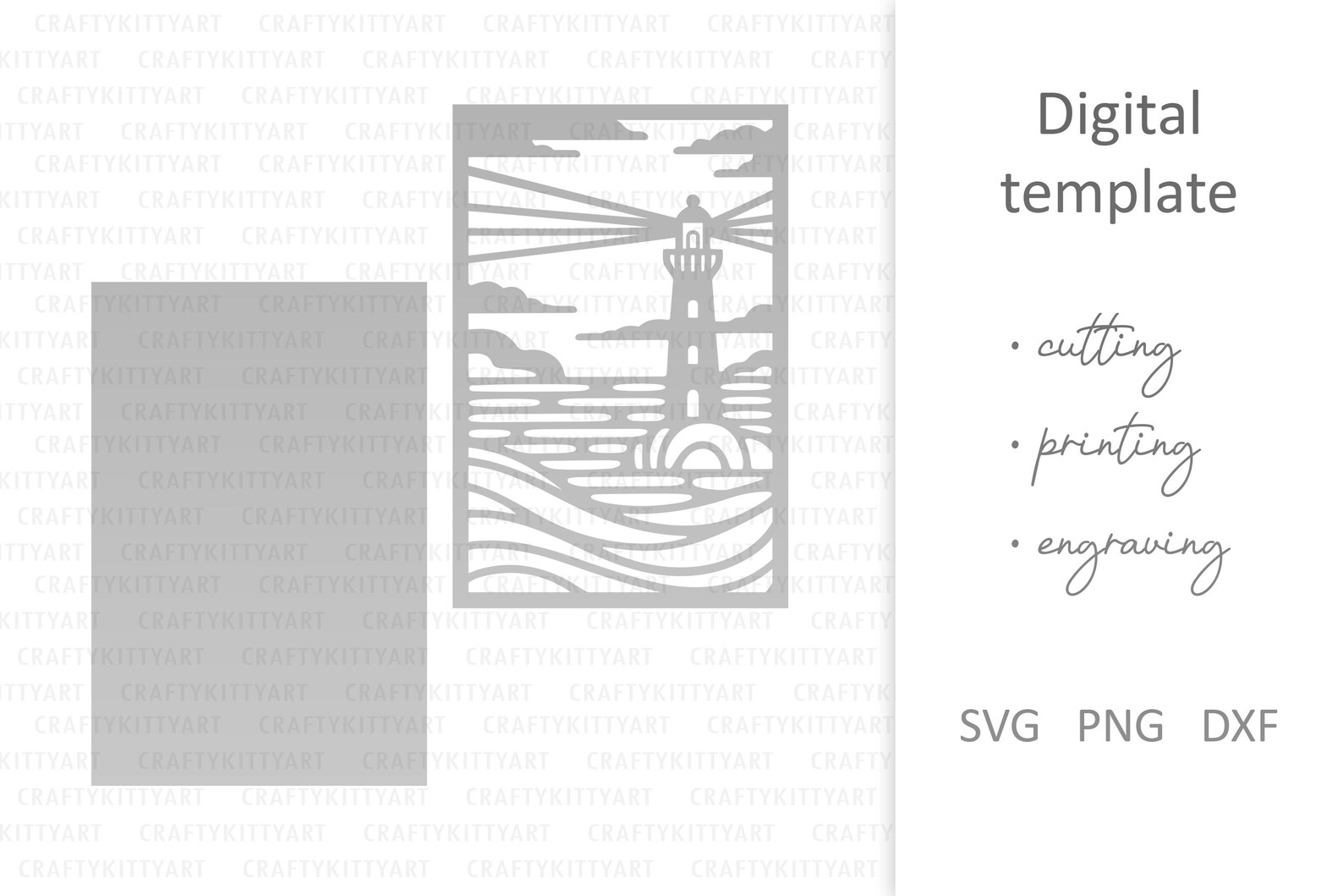 Lighthouse Laser Cut Wall Panel Svg. Digital SVG PNG DXF Files for ...
