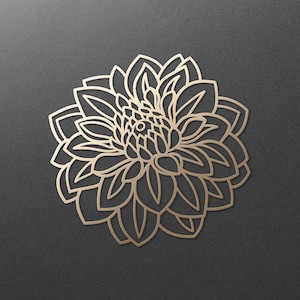 Dahlia Flower Svg. Peony Flower Svg. Digital SVG PNG DXF Files for ...