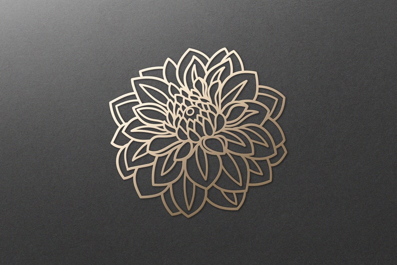 Dahlia Flower Svg. Peony Flower Svg. Digital SVG PNG DXF Files for ...