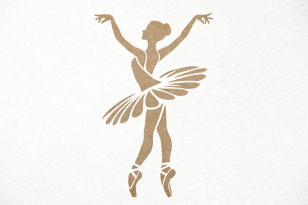 Ballerina Dancer Svg. Ballet Girl Dancing Svg Silhouette. Digital SVG ...