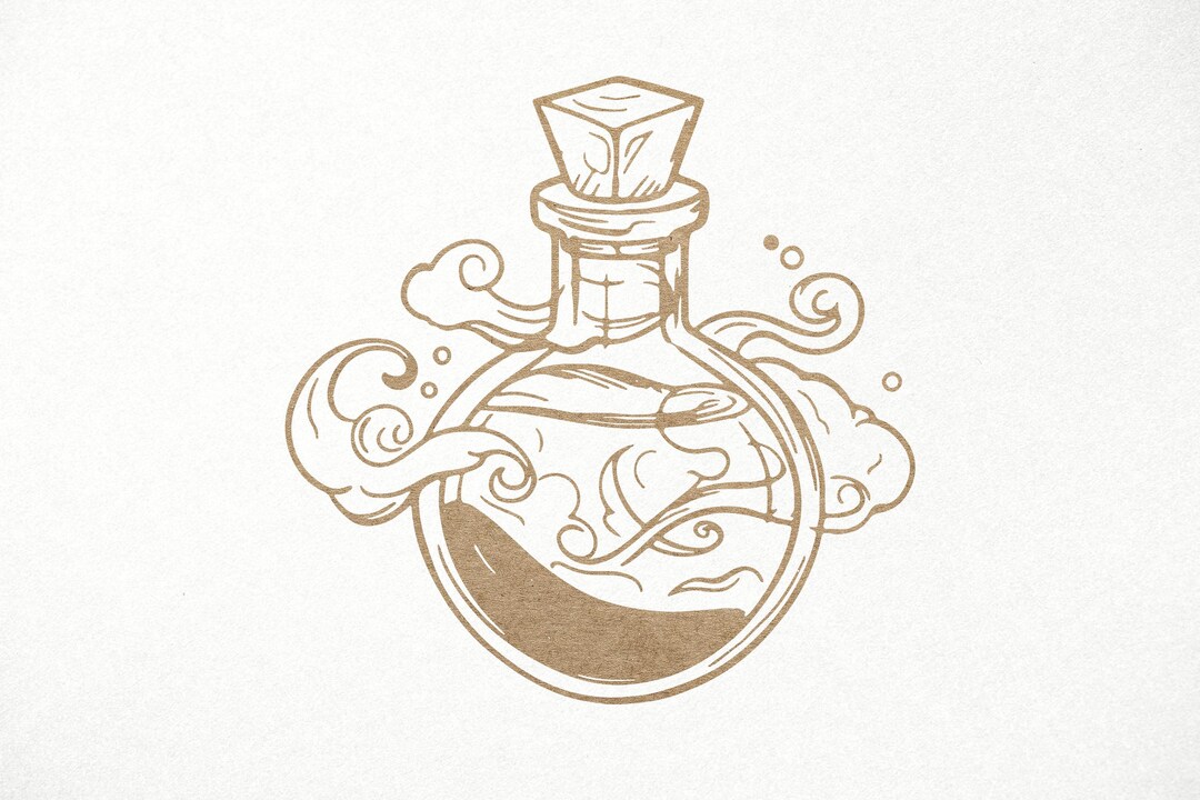 Magic Bottle Svg. Potion Bottle Svg. Digital SVG PNG DXF for Cricut ...