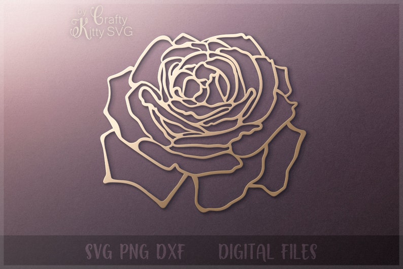 Rose Flower Svg. Rose Svg. Digital SVG PNG DXF Files for - Etsy Canada