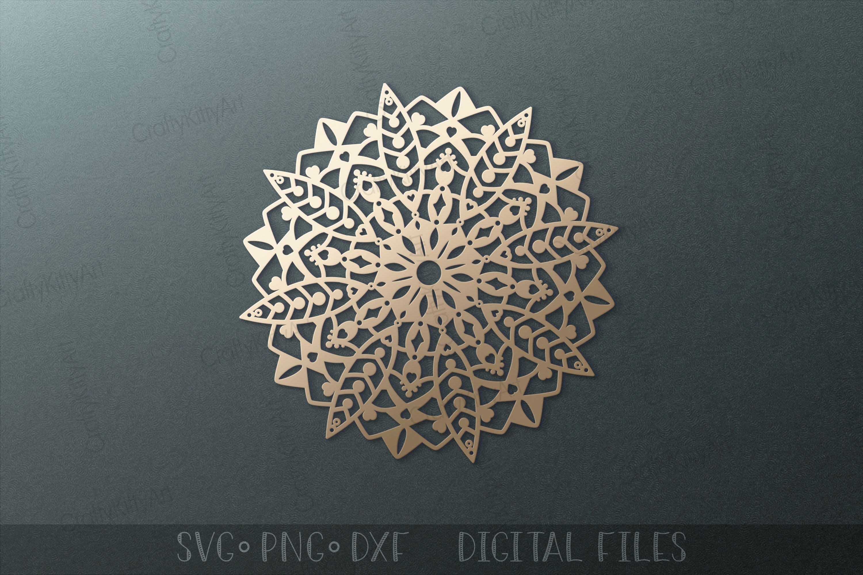 Mandala Svg. Round Mandala Svg. Digital SVG PNG DXF Files for Vinyl ...