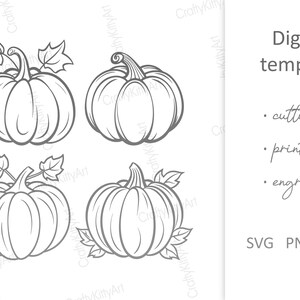 Pumpkin Svg Bundle. Pumpkin SVG PNG DXF Cut Files for Cutting ...