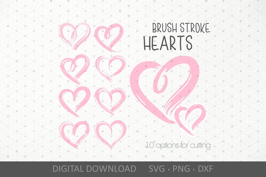 Hearts Svg. Heart Svg Bundle. Digital SVG PNG DXF File for Cricut ...