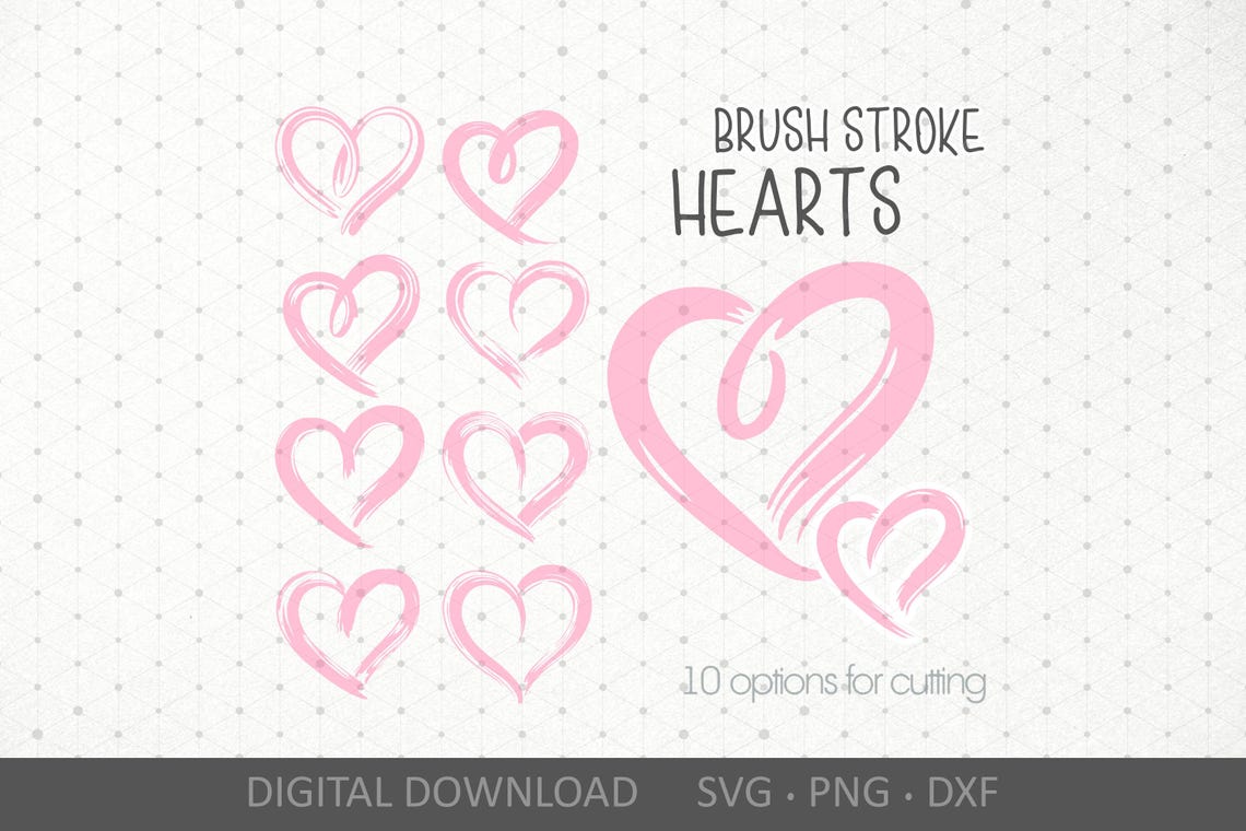 Hearts Svg. Heart Svg Bundle. Digital SVG PNG DXF File for Cricut ...