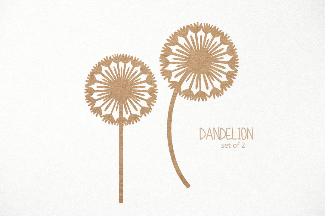 Dandelion Svg. Dandelion Flower Svg. Digital SVG PNG DXF Files for ...