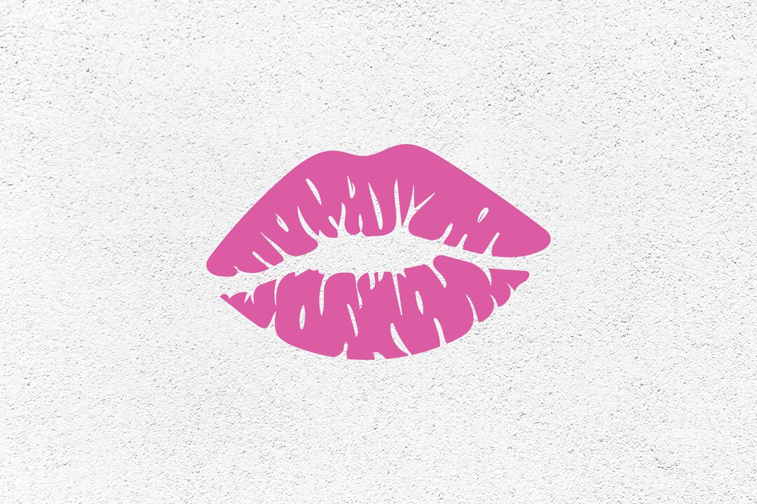 Lips Svg. Pink Lips Svg. Lovely Pink Lips Kissing Svg. Digital SVG PNG ...