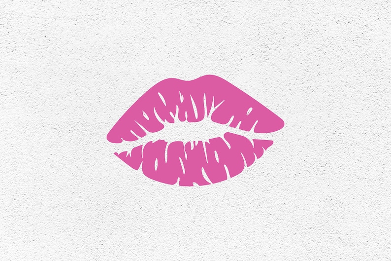 Lips Svg. Pink Lips Svg. Lovely Pink Lips Kissing Svg. Digital SVG PNG ...