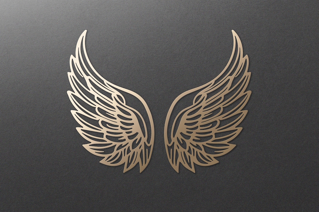 Angel Wings Svg. Wings Laser Cut Svg. Digital SVG PNG DXF Files for ...