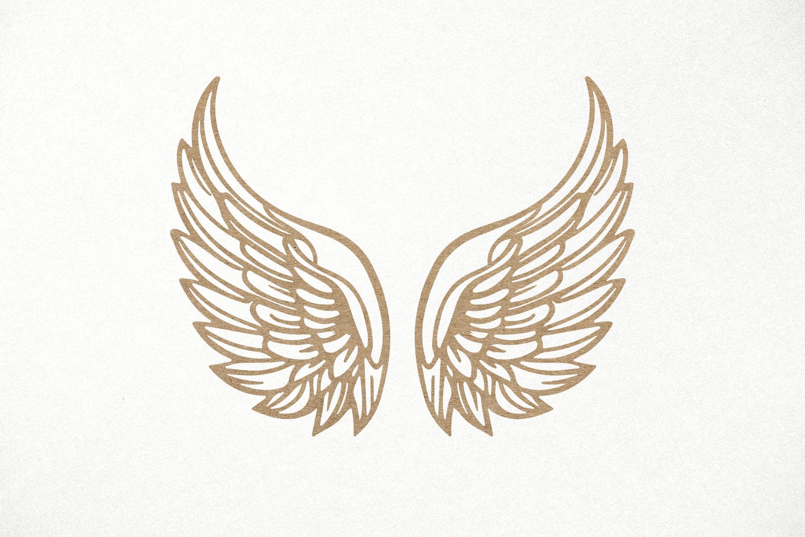 Alas de ángel Svg. Alas cortadas con láser Svg. Archivos digitales SVG ...