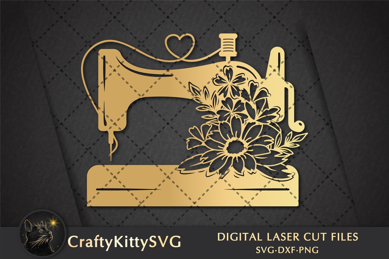 Sewing Machine Svg / Floral Sewing Machine / Flower Sewing | Etsy