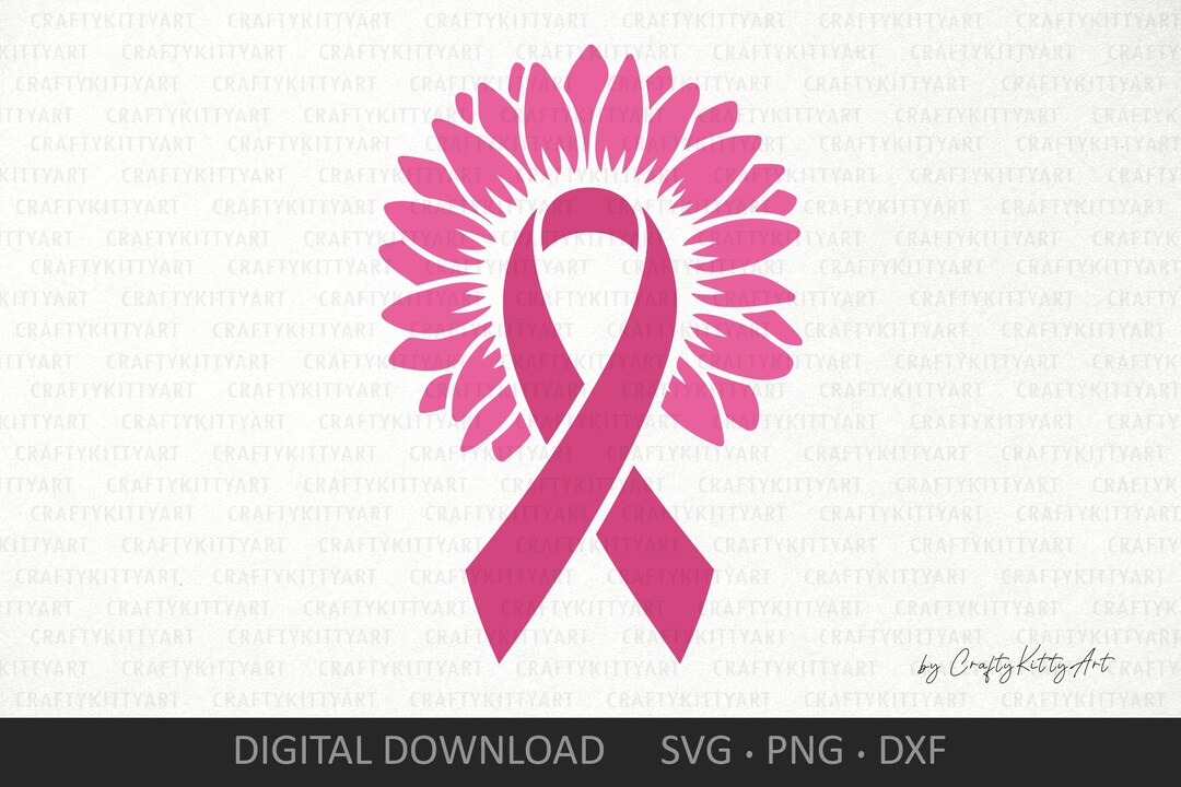 Breast Cancer Awareness Ribbon Svg. Fight Cancer Pink Ribbon Svg ...