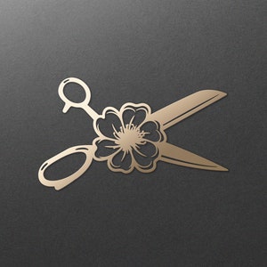 Scissors Svg. Floral Scissors Svg. Flower Scissors Svg. Digital SVG PNG ...